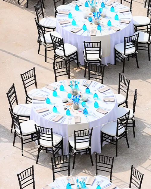 Tables for Weddings & Events in Loreto